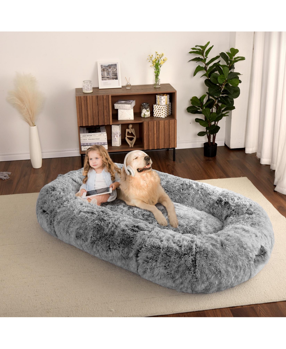 Click here for gaomon Human-Sized Dog Bed for Adults  71x43.3x10... prices