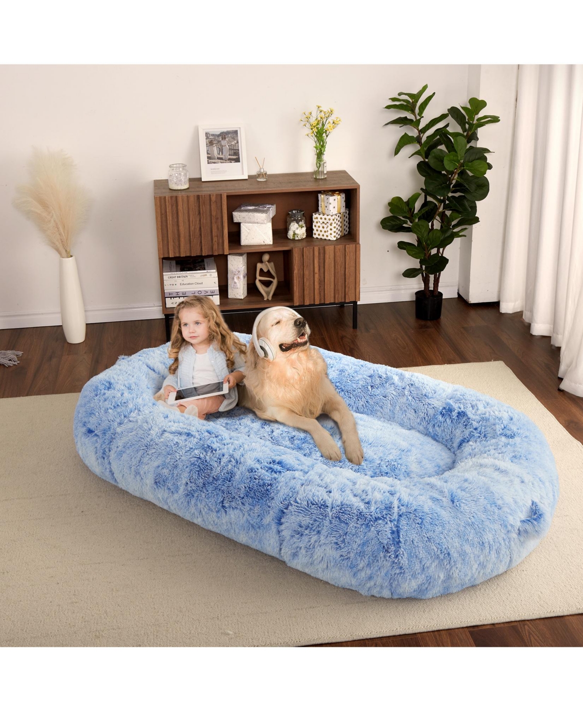 Click here for gaomon Human-Sized Dog Bed for Adults  71x43.3x10... prices