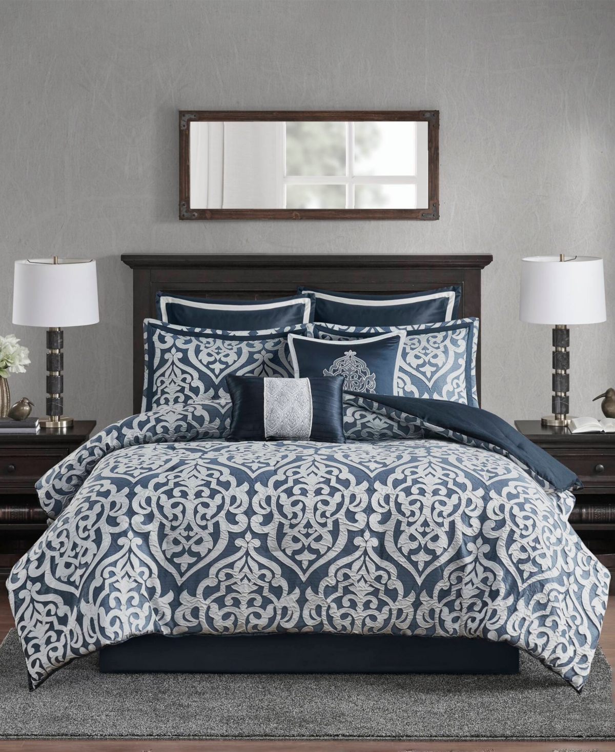 Click here for Madison Park Odette Jacquard 8-Pc. Comforter Set... prices