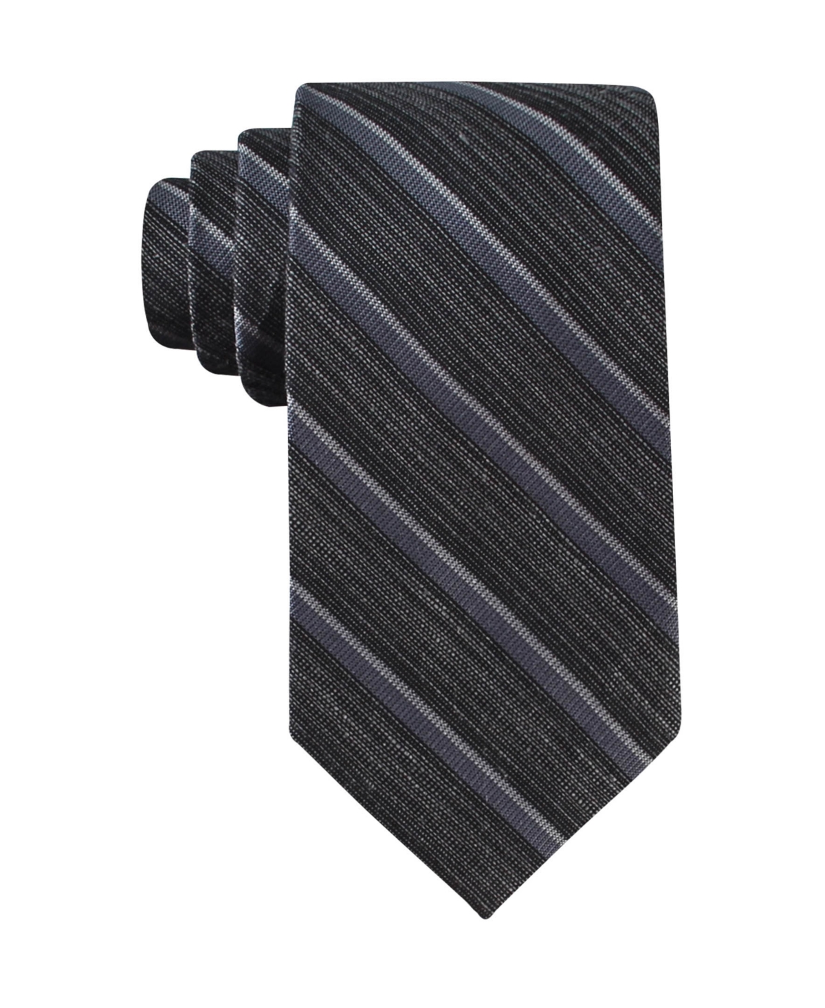 Click here for Calvin Klein Mens Silk & Linen Blend Striped Tie -... prices