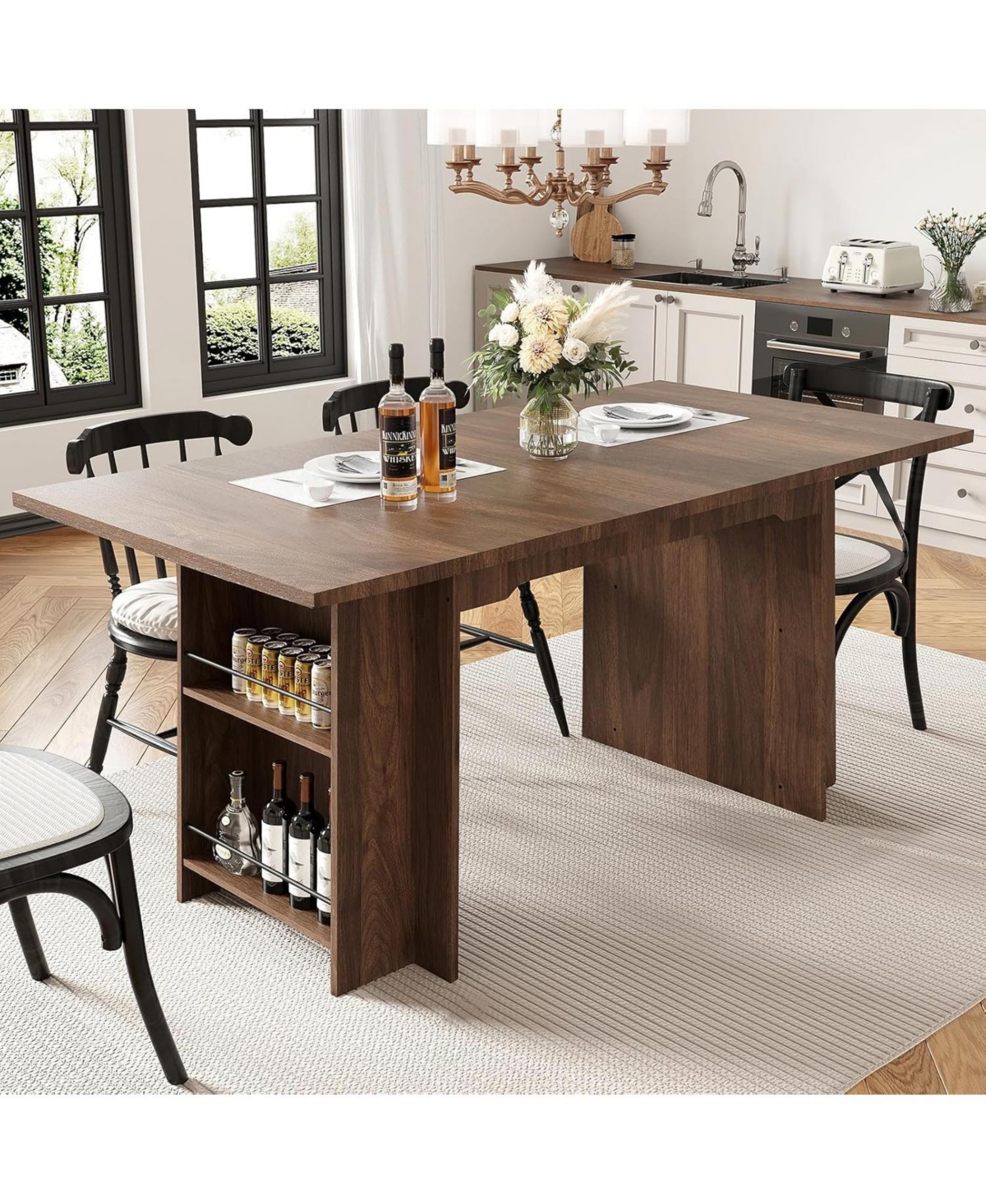 Click here for Gaomon Kitchen Table 63 Inch Farmhouse Dining Tabl... prices