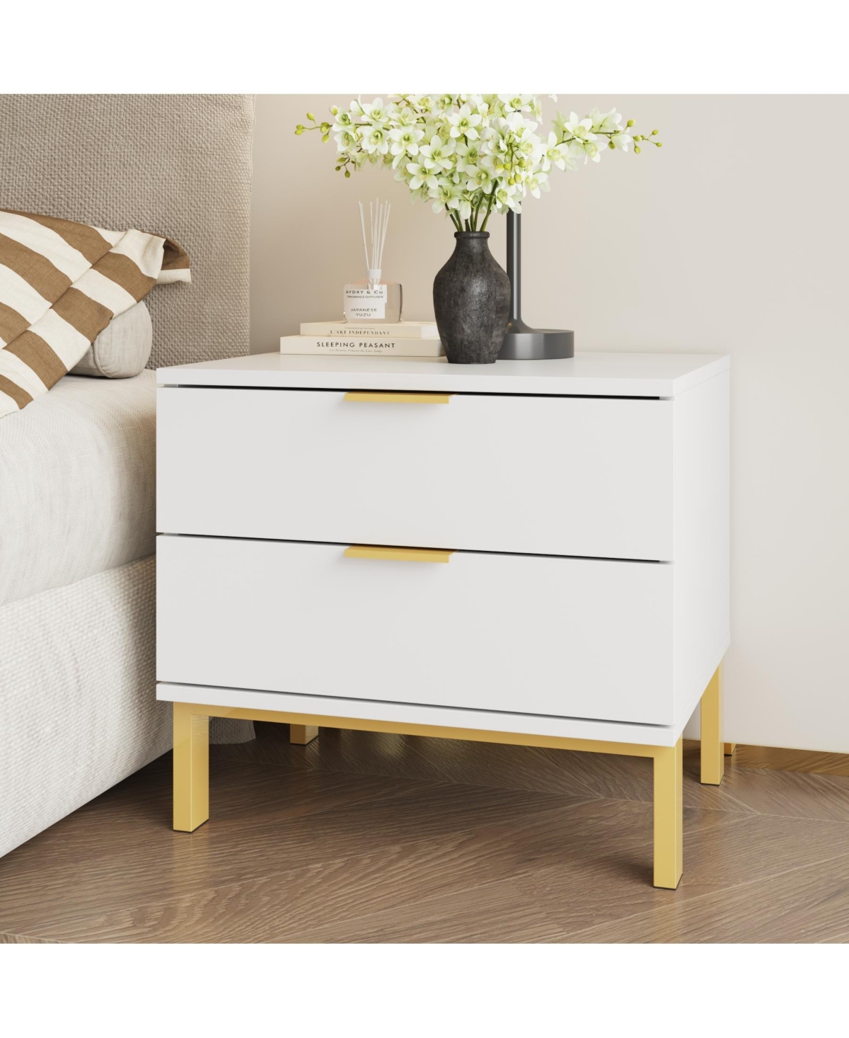 Click here for Homsee 5-Drawer White Wood Chest of Drawer Accent... prices