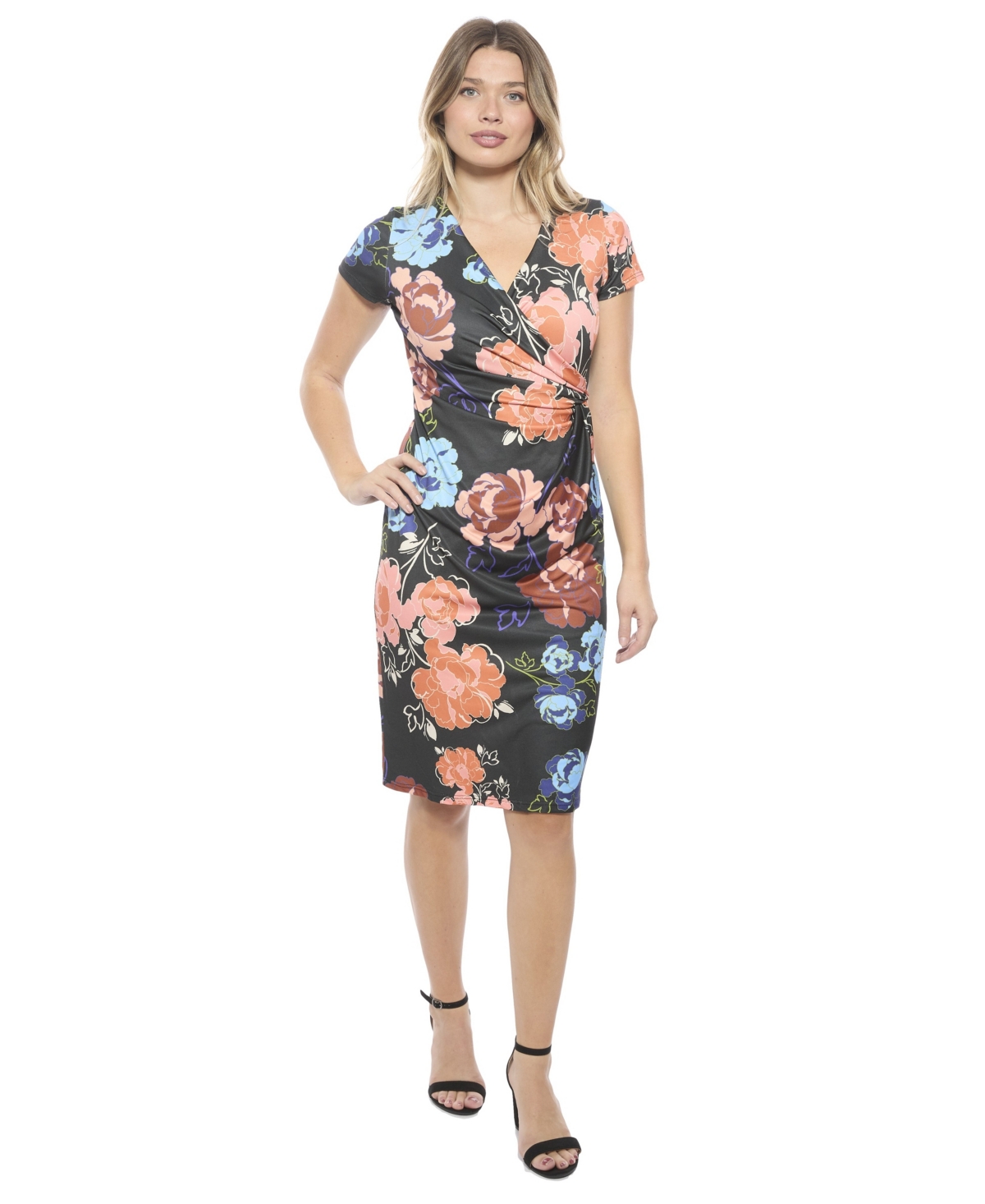 Click here for 24seven Comfort Apparel Womens Floral V-Neck Short... prices