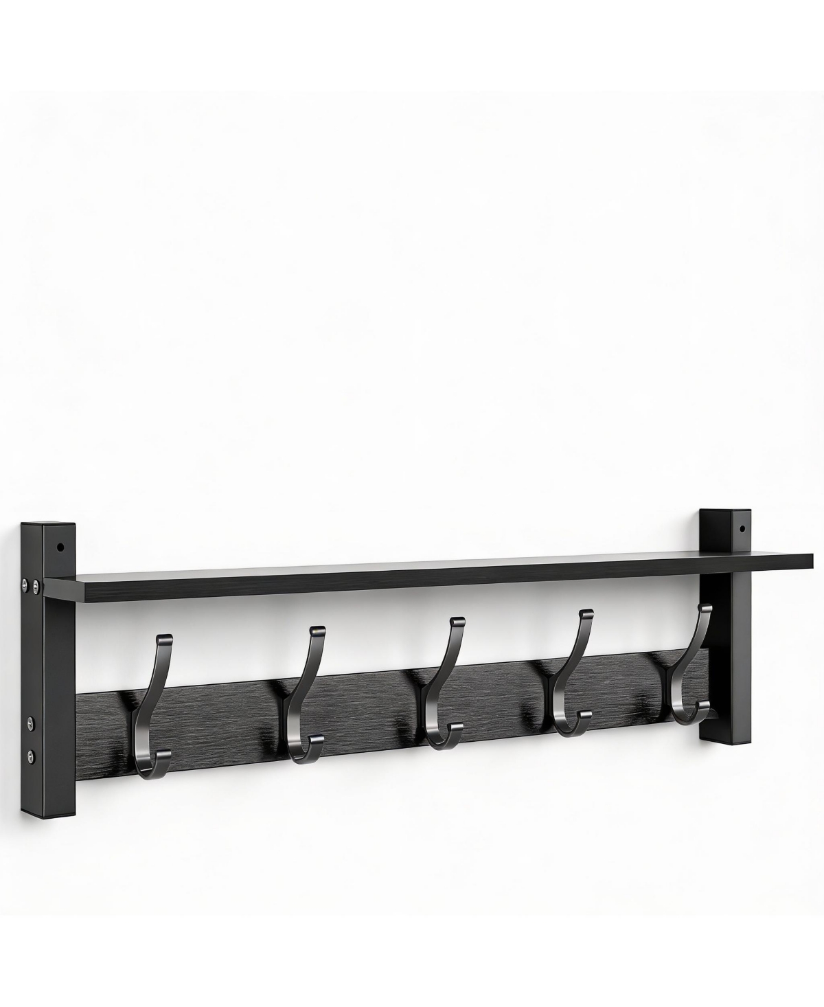 Click here for Yigii 5-Hook Wall Coat Rack with Shelf  80 lbs Cap... prices