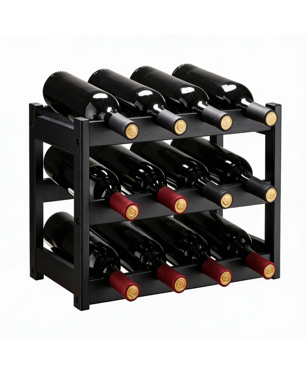 Click here for Yigii Bamboo Wine Rack for 12 Bottles - Sturdy  Fr... prices