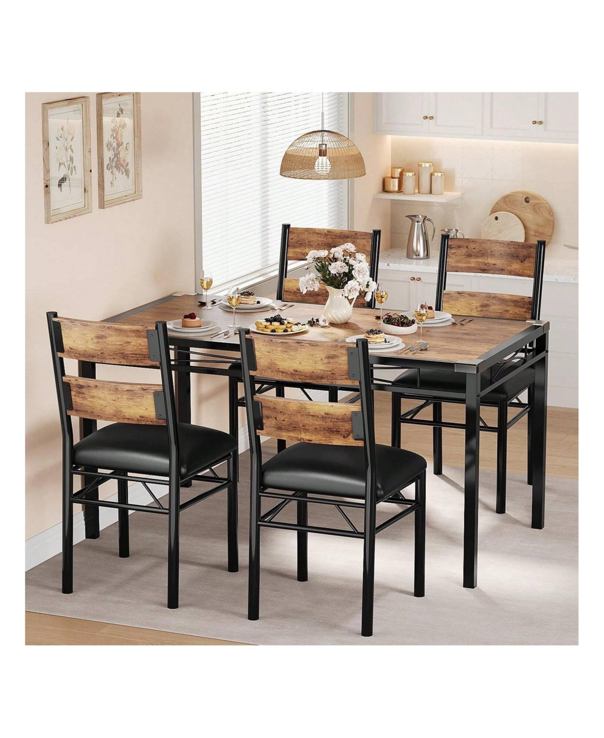 Click here for Gaomon Kitchen Table Home Dining Table Set For 4 W... prices