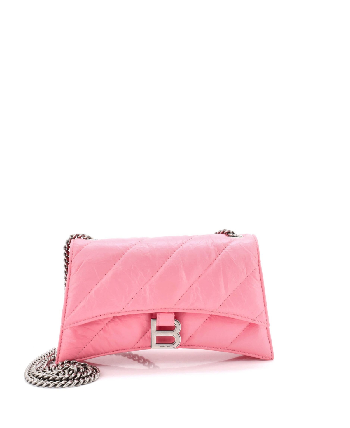 Click here for Pre-Owned Balenciaga Xs Crush Chain Flap Bag Quilt... prices