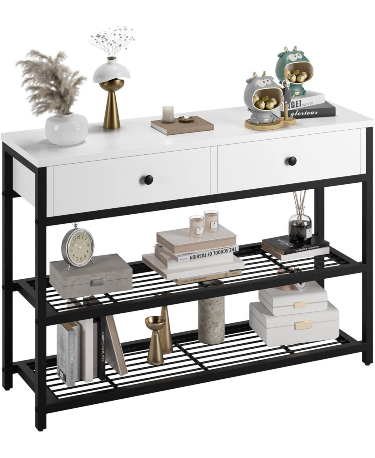 Click here for Gaomon Console Sofa Table  2 Drawers  3-Tier Stora... prices