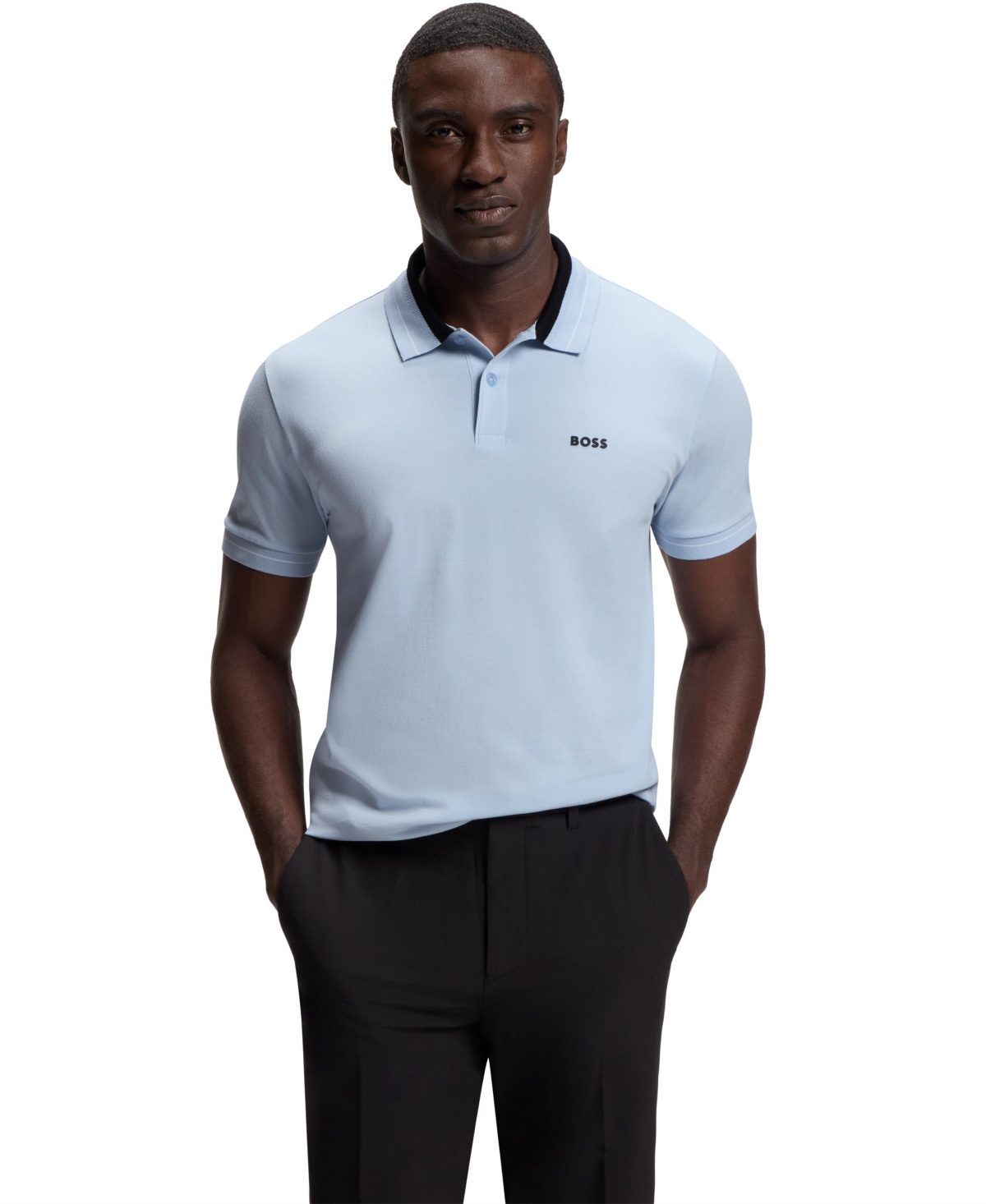 Click here for Boss by Hugo Boss Mens Stretch-Cotton Stripe Trims... prices