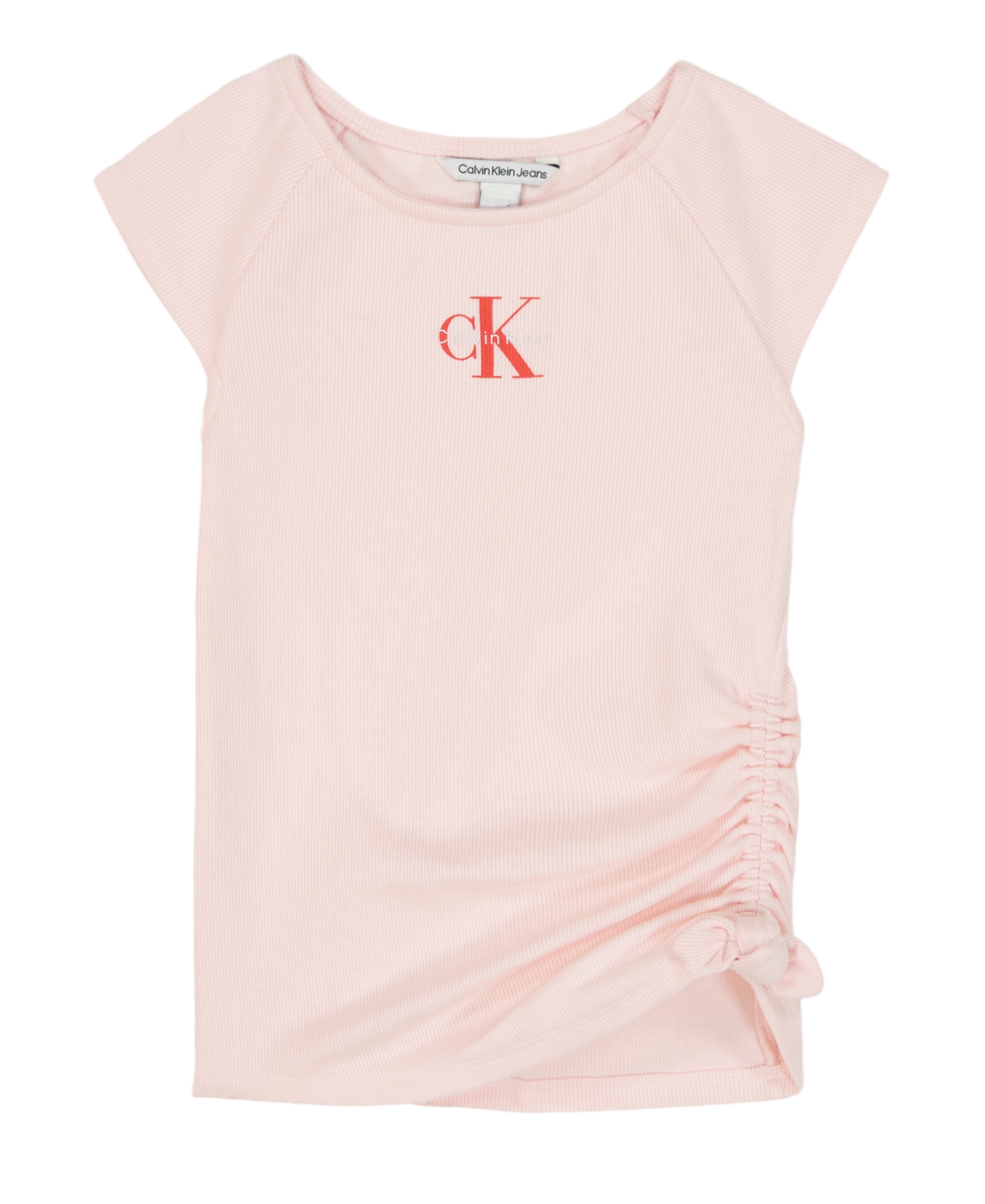 Click here for Calvin Klein Girls 7-16 Ck Side Ruched Round Neck... prices