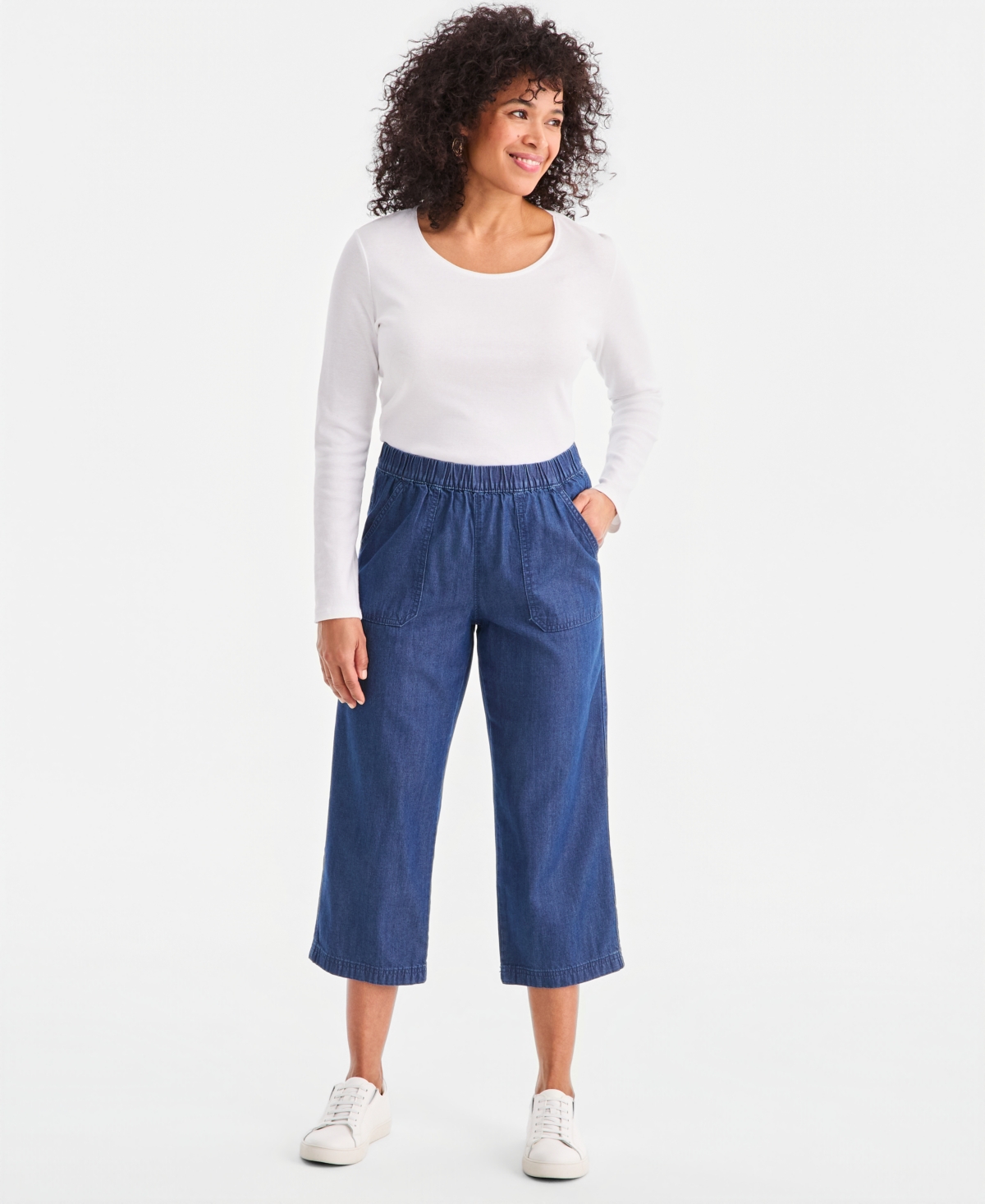 Click here for Style & Co Womens Mid-Rise Pull-On Capri Pants  Ex... prices