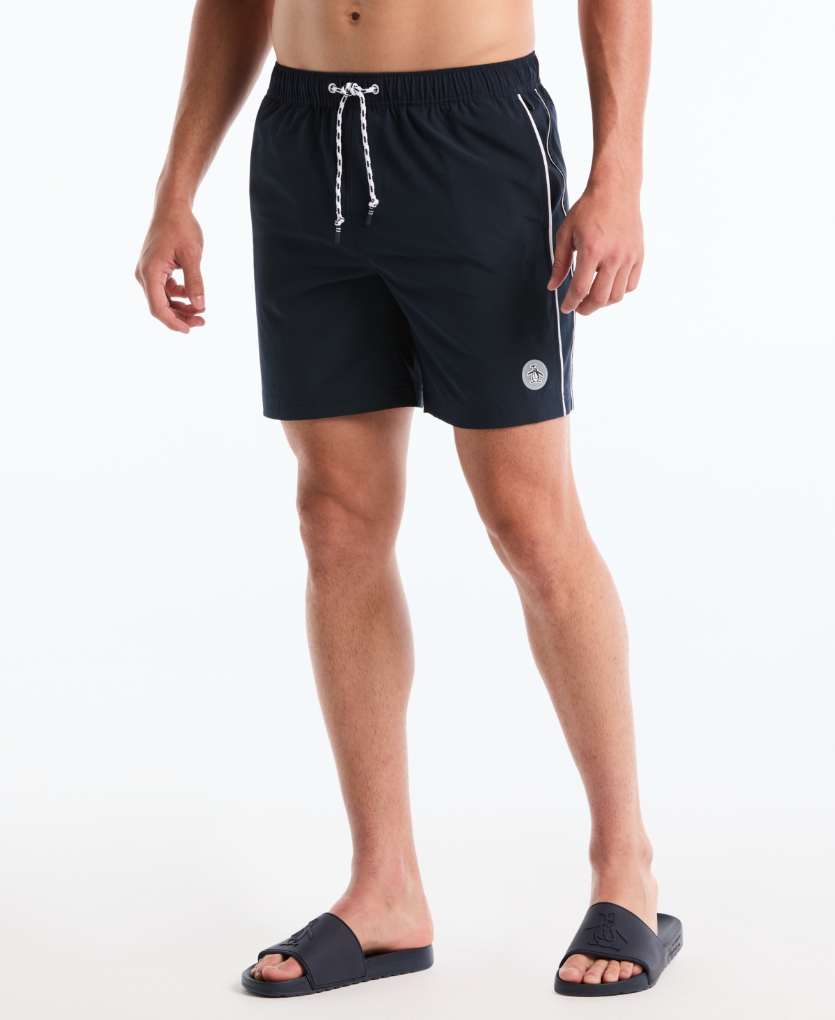 Click here for Original Penguin Mens 7 Volley Tipped Swim Trunks... prices