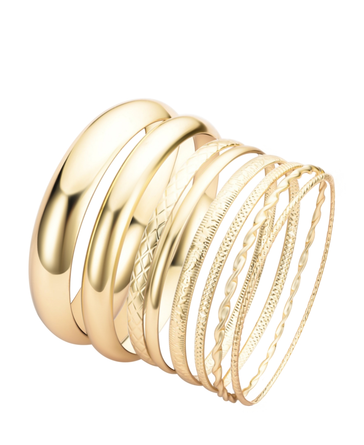 Click here for Adornia Gold 8-Bangle Set - Gold prices