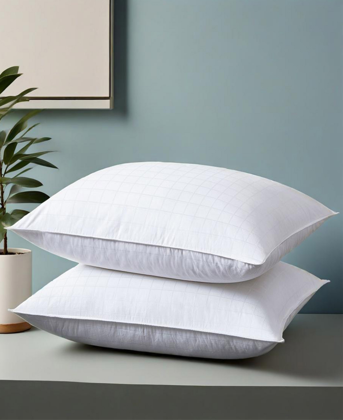 Click here for Unikome White Goose Down Feather 2-Pack Pillows  K... prices
