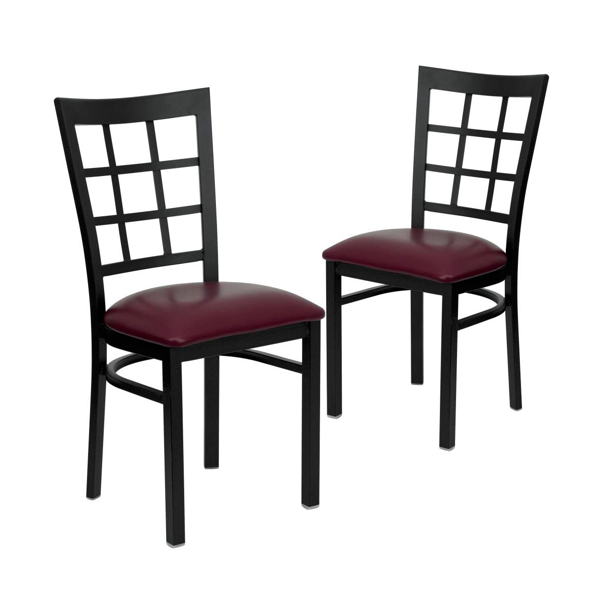 Click here for Emma+Oliver 2 Pack Window Back Metal Restaurant Ch... prices