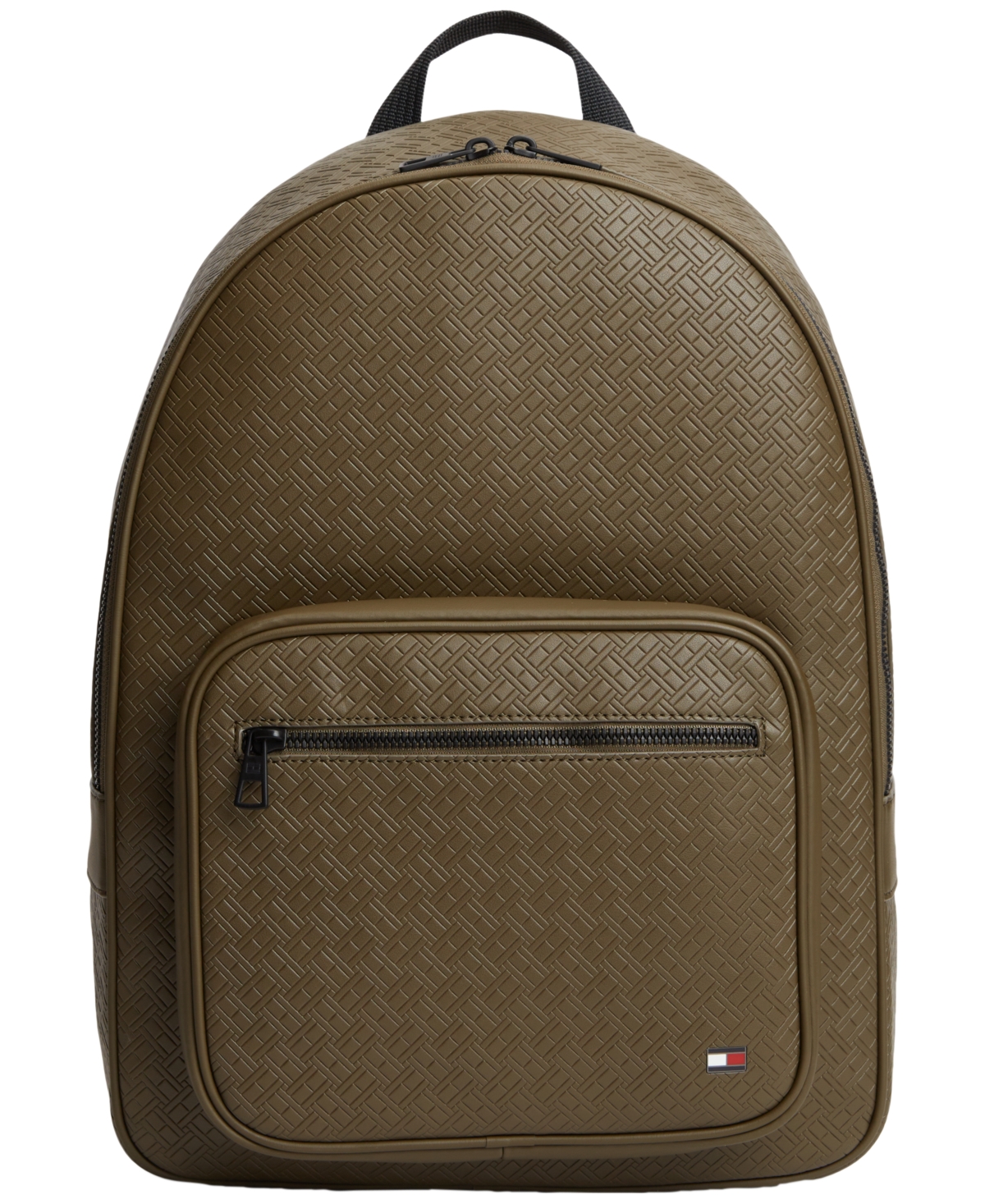 Click here for Tommy Hilfiger Mens Embossed Flag Backpack - Brown prices
