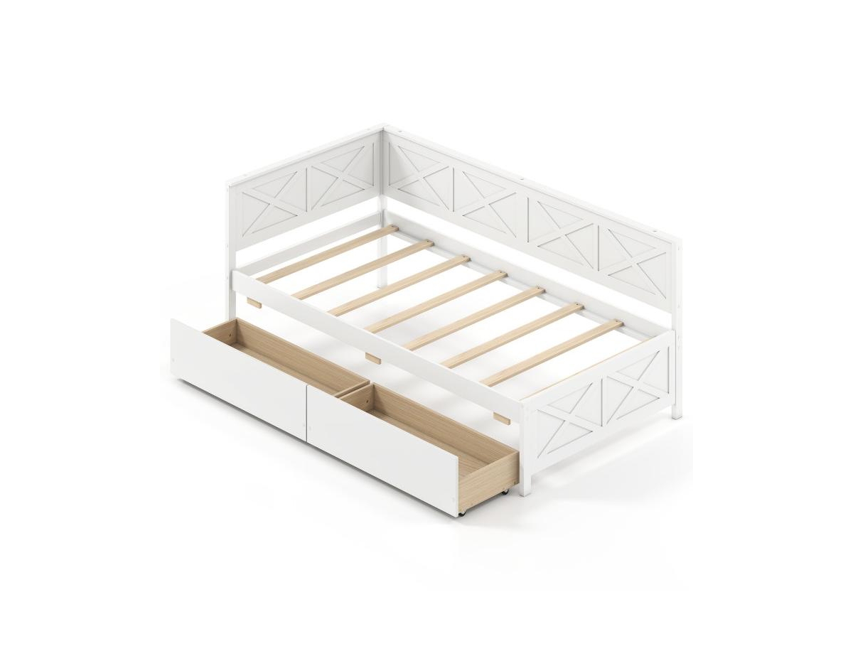 Click here for Slickblue Modern Twin Daybed with Two Drawers and... prices