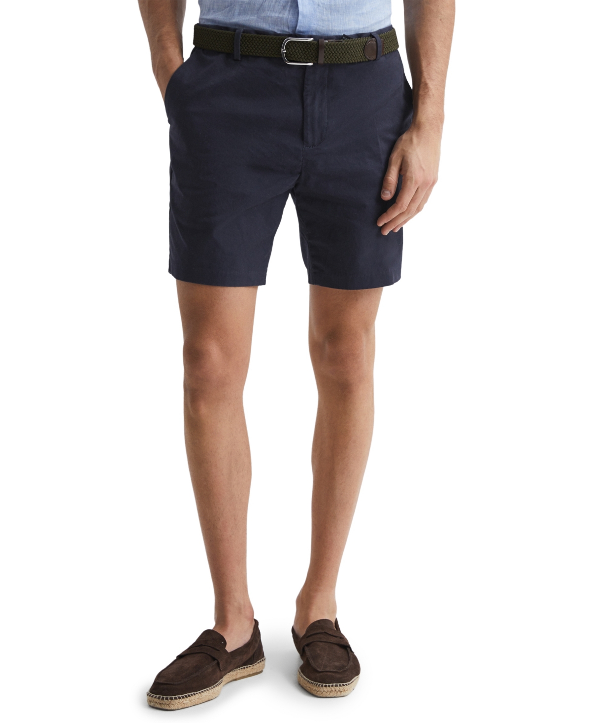 Click here for Reiss Mens Modern Fit Cotton Blend Chino Shorts -... prices