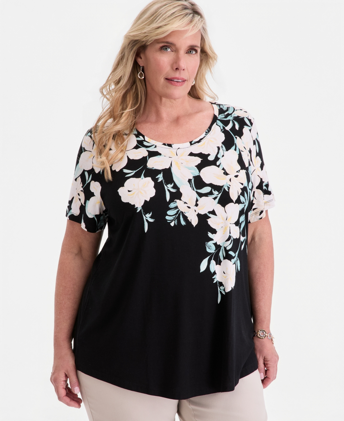 Click here for Jm Collection Plus Size Alice Orchid T-Shirt  Macy... prices