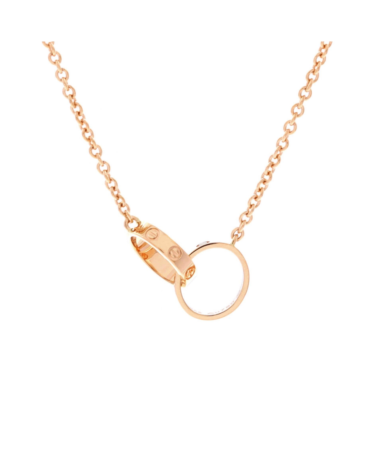 Click here for Pre-Owned Cartier Love Interlocking Necklace - 18k... prices
