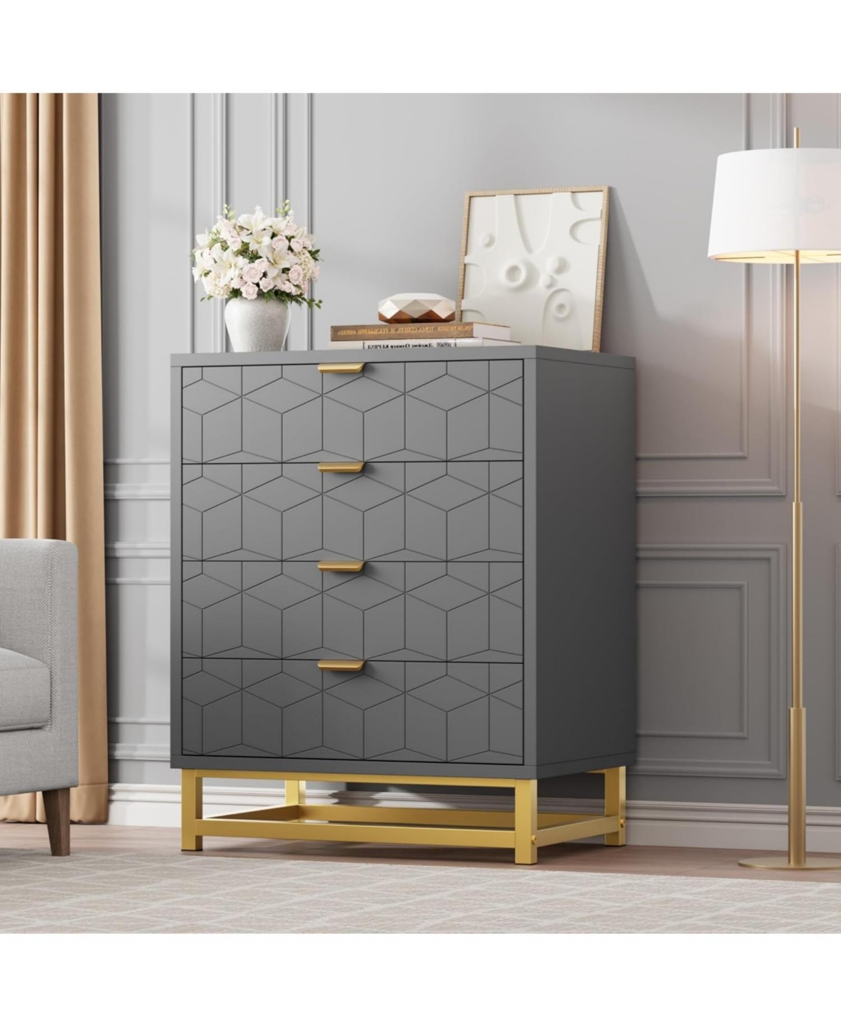 Click here for gaomon 4 Drawer Dresser for Bedroom  Modern Chest... prices