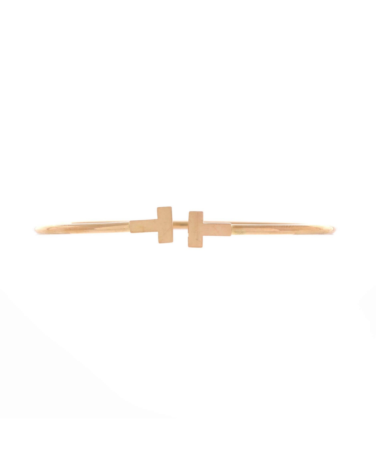 Click here for Pre-Owned Tiffany & Co. T Wire Bracelet - 18k yell... prices