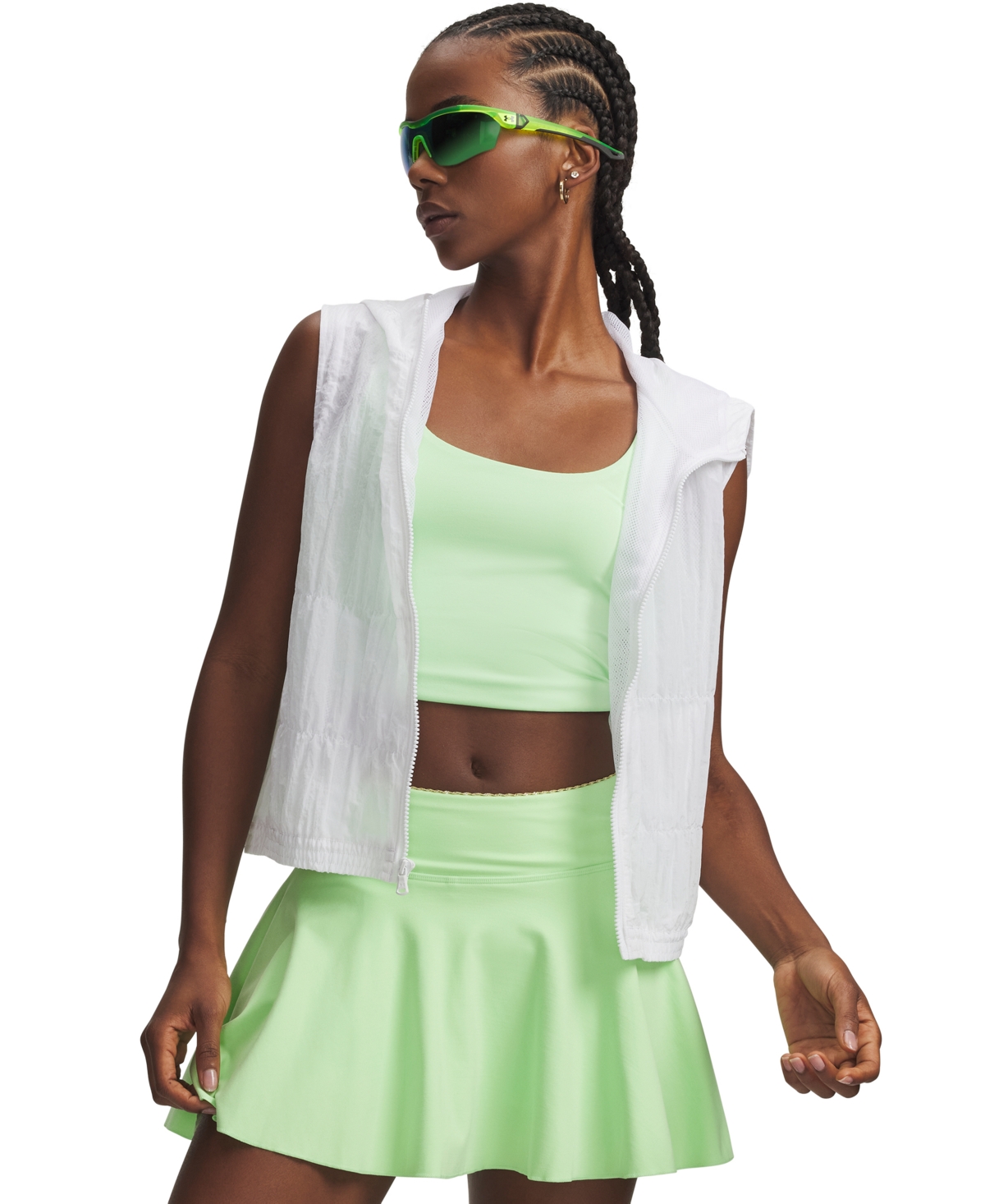 Click here for Under Armour Womens Rival Woven Sleeveless Ruched... prices