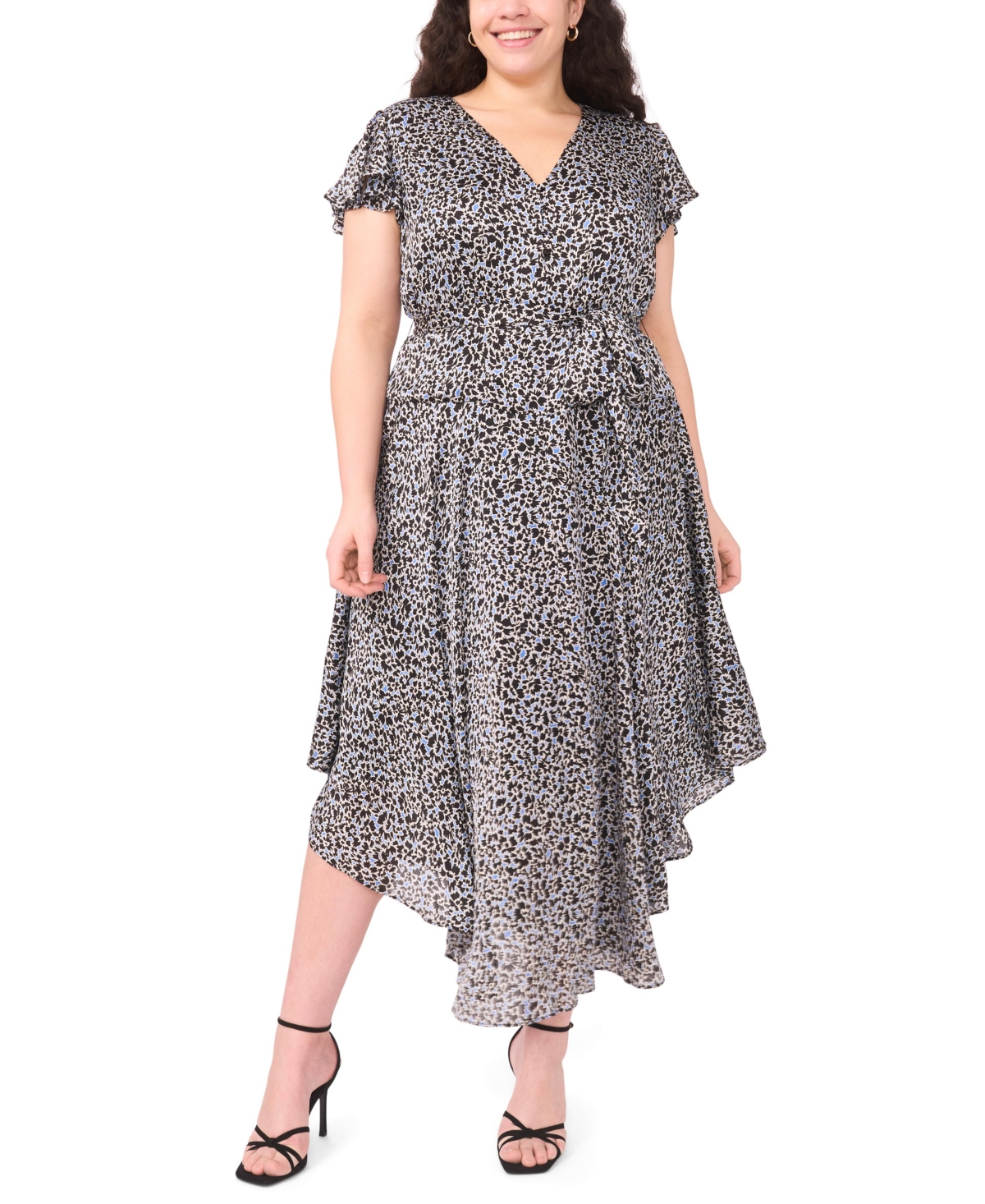 Click here for Vince Camuto Plus Size V-Neck Midi Dress - Classic... prices