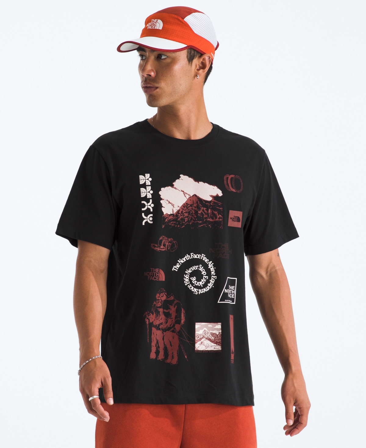 Click here for The North Face Mens Illusion Crewneck T-Shirt - Bl... prices