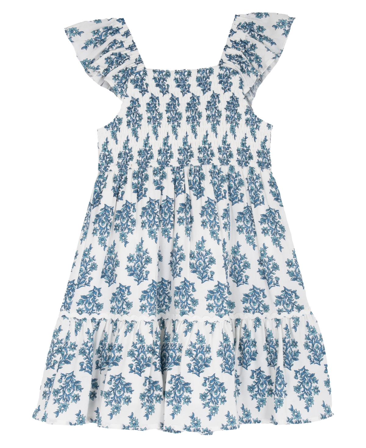 Click here for Rare Editions Girls 2T-6X Printed Square Neck Dres... prices