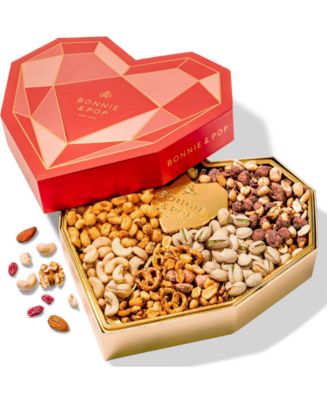 Bonnie & Pop Valentine's Day Gourmet Nut Heart Box, 1.5 lbs. - Macy's
