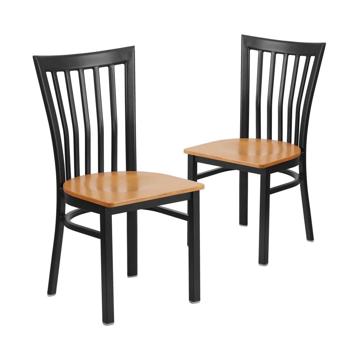 Click here for Emma+Oliver 2 Pack School House Back Metal Restaur... prices