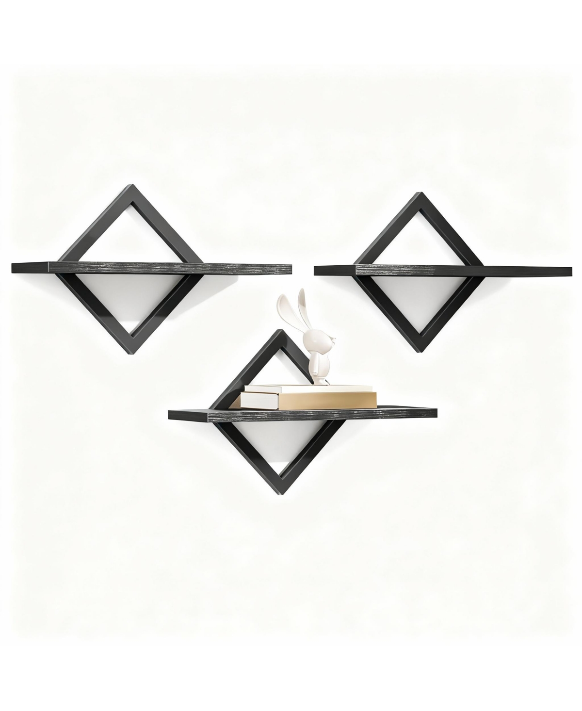 Click here for Yigii Wall Shelves Set of 3  Diamond Frame  Indust... prices