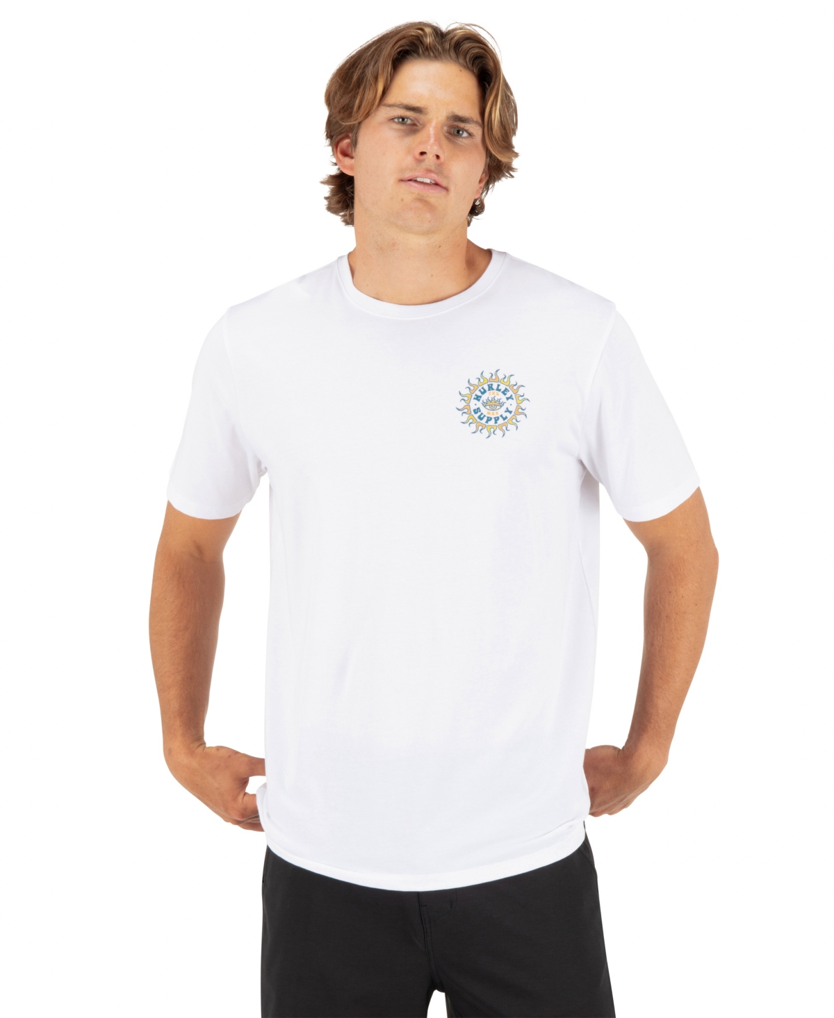 Click here for Hurley Mens Regular-Fit Short-Sleeve T-Shirt - Whi... prices