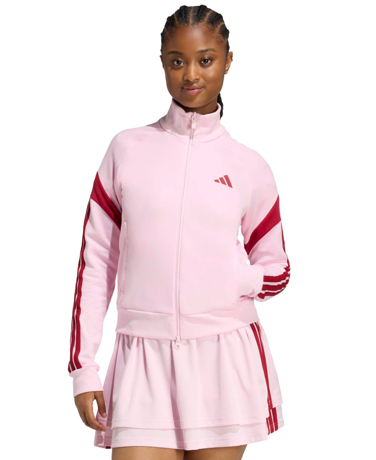 Click here for adidas Womens Slim Fit Tiro Track Top - Clear Pink... prices