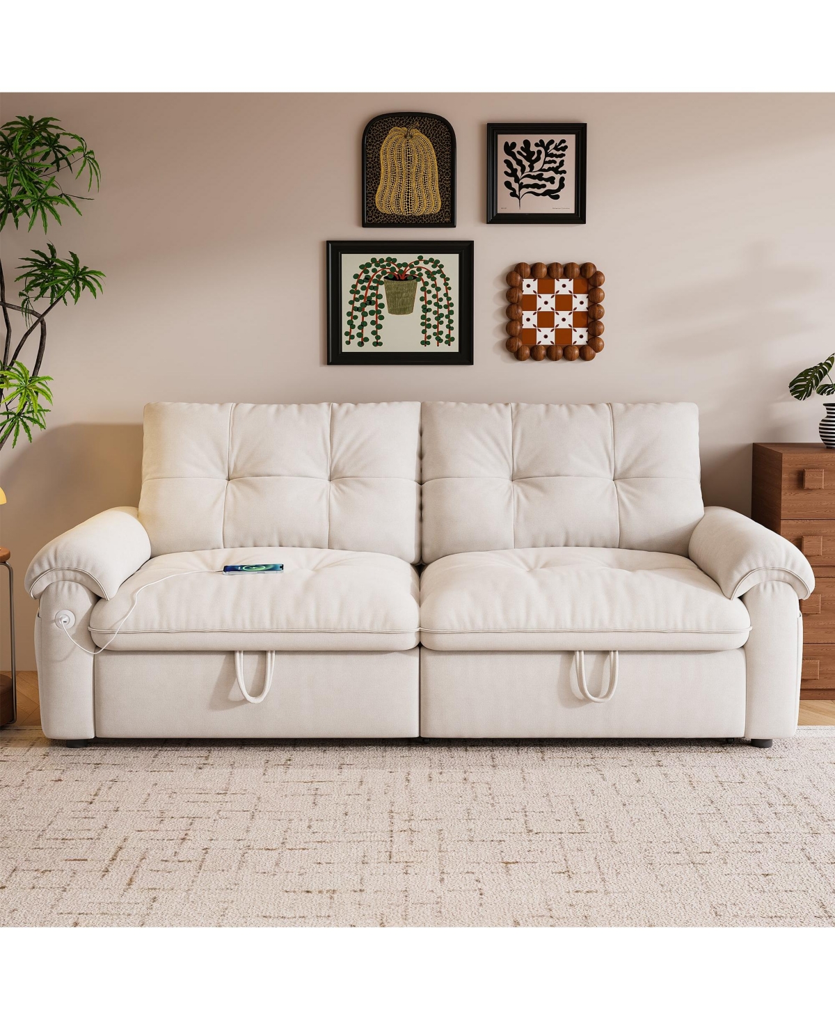 Click here for Boyel Living Multifunctional Sofa Bed  77-inch Mod... prices