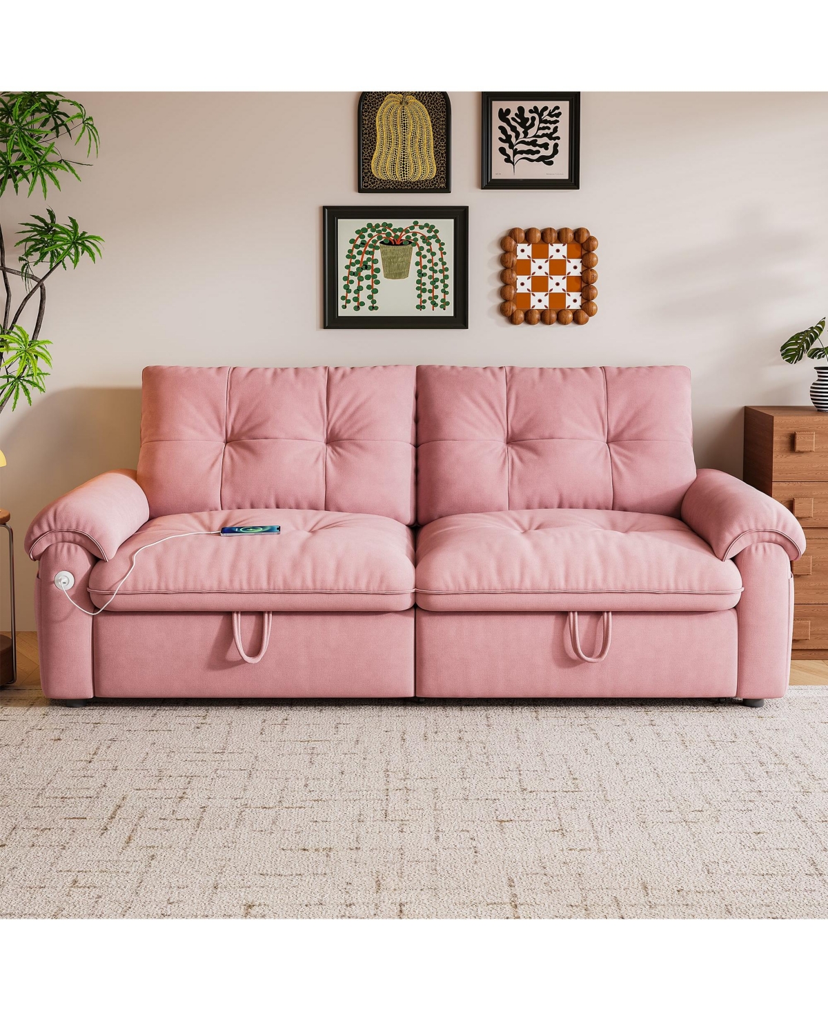 Click here for Boyel Living Multifunctional Sofa Bed  77-inch Mod... prices