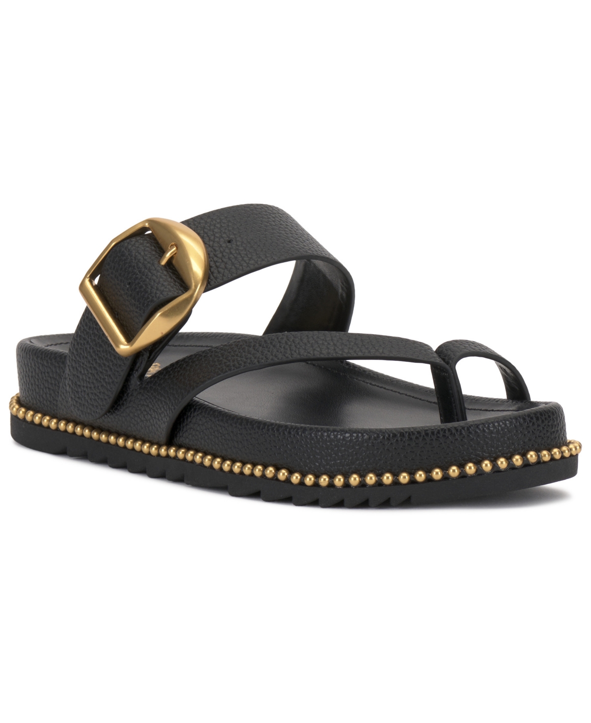 Click here for Vince Camuto Womens Camilo Round Toe Slides - Blac... prices