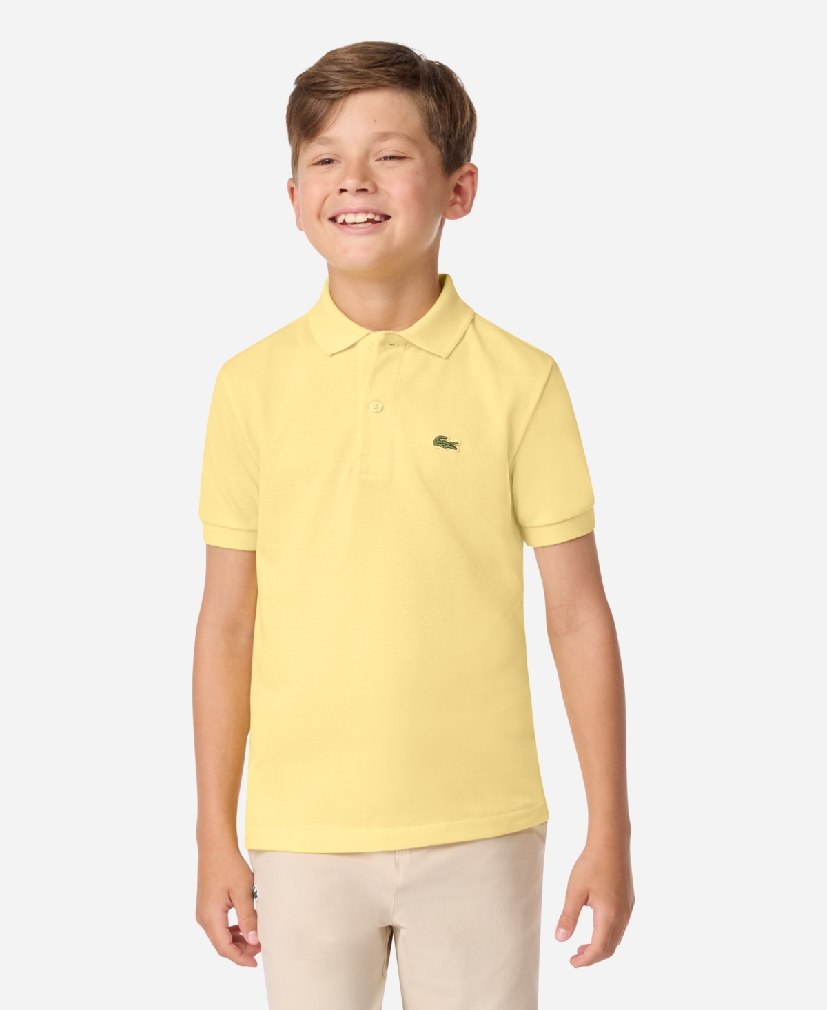 Click here for Lacoste Big Boys Cotton Petit Pique Polo Shirt - J... prices