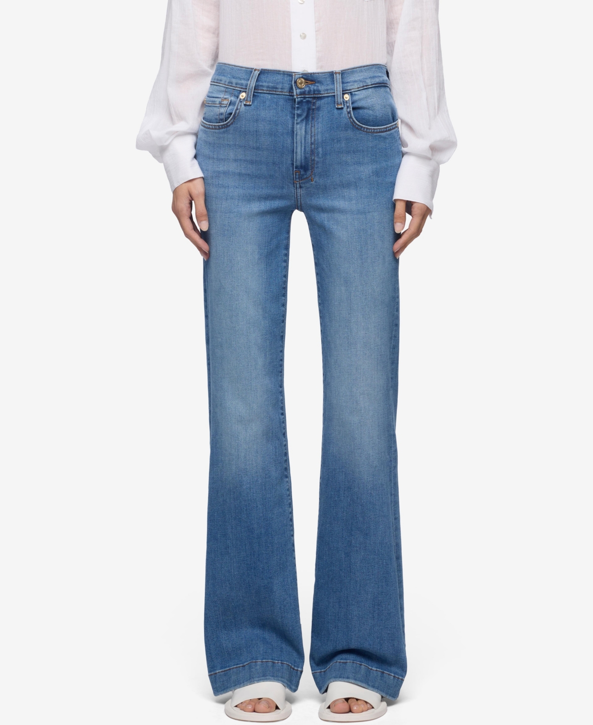 Click here for 7 For All Mankind Womens Dojo Mid-Rise Jeans - Ath... prices