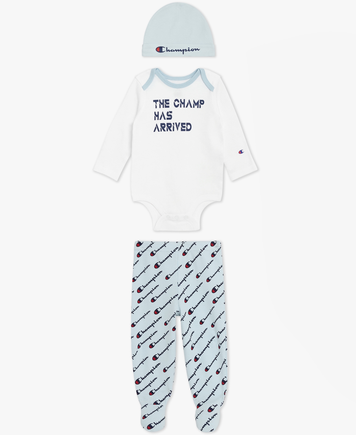 Click here for Champion Baby Boys Long-Sleeve Bodysuit Pants & Ha... prices