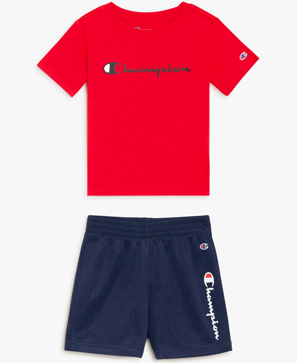 Click here for Champion Baby Boys Tee and Mesh Short Set - Lychee prices