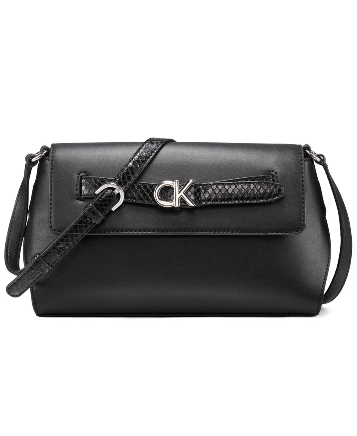Click here for Calvin Klein Annalise Small Crossbody Bag - Black/... prices