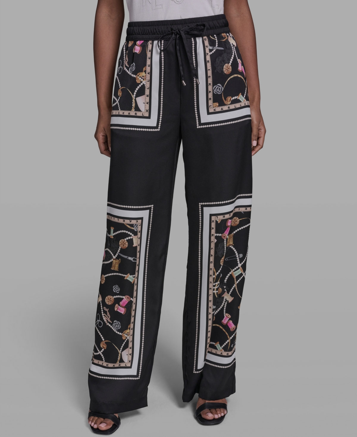 Click here for Karl Lagerfeld Paris Womens Mid Rise Pull-On Pants... prices