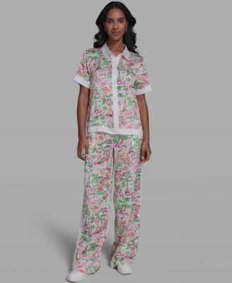 Click here for Karl Lagerfeld Paris Womens Collared Short Sleeve... prices