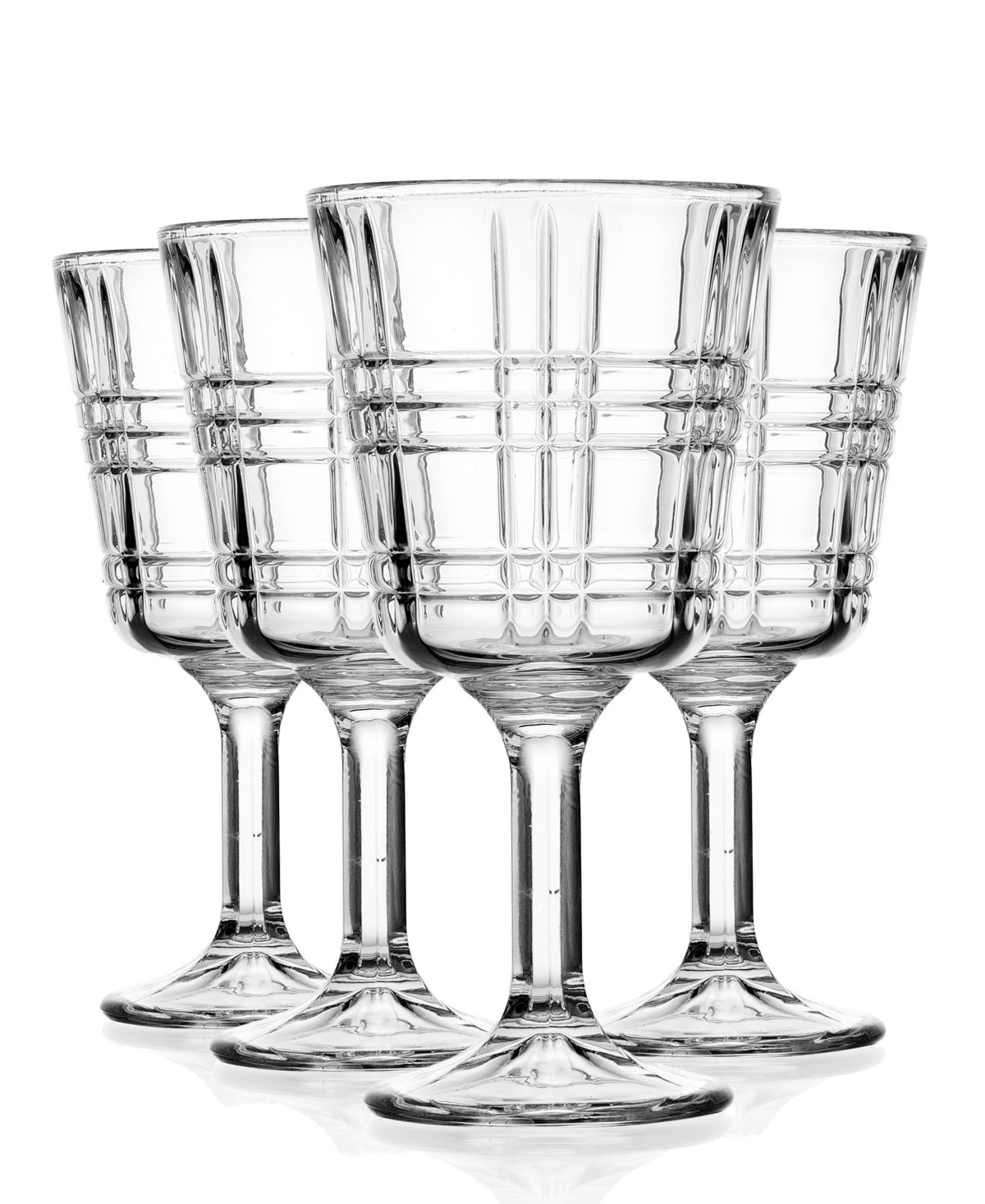 Click here for Godinger Boundary Goblet  Set of 4 - Clear prices