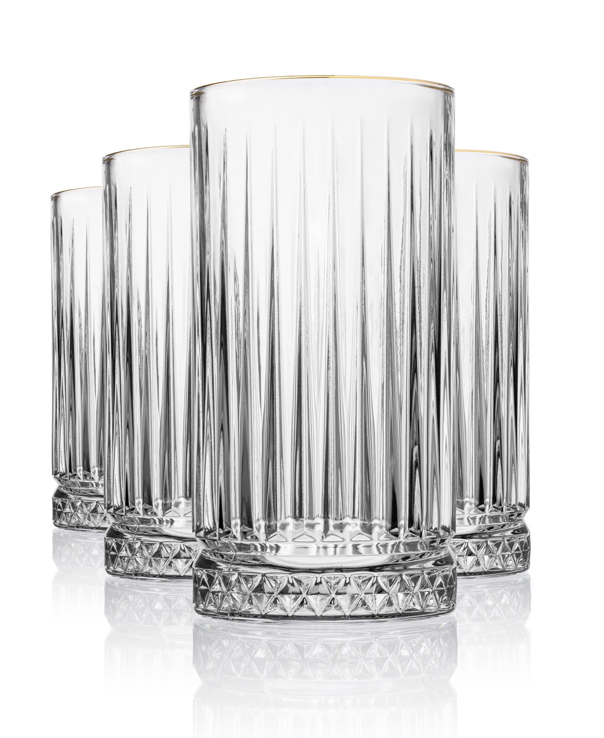 Click here for Godinger Avenue Highball  Set of 4 - Clear prices