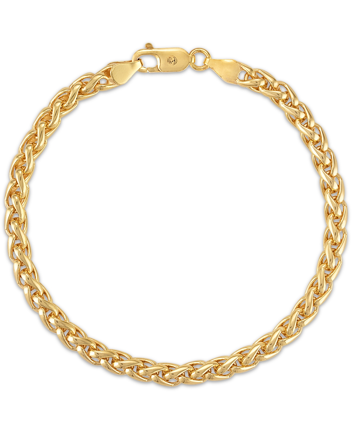 Click here for Esquire Mens Jewelry Wheat Link Chain Bracelet in... prices