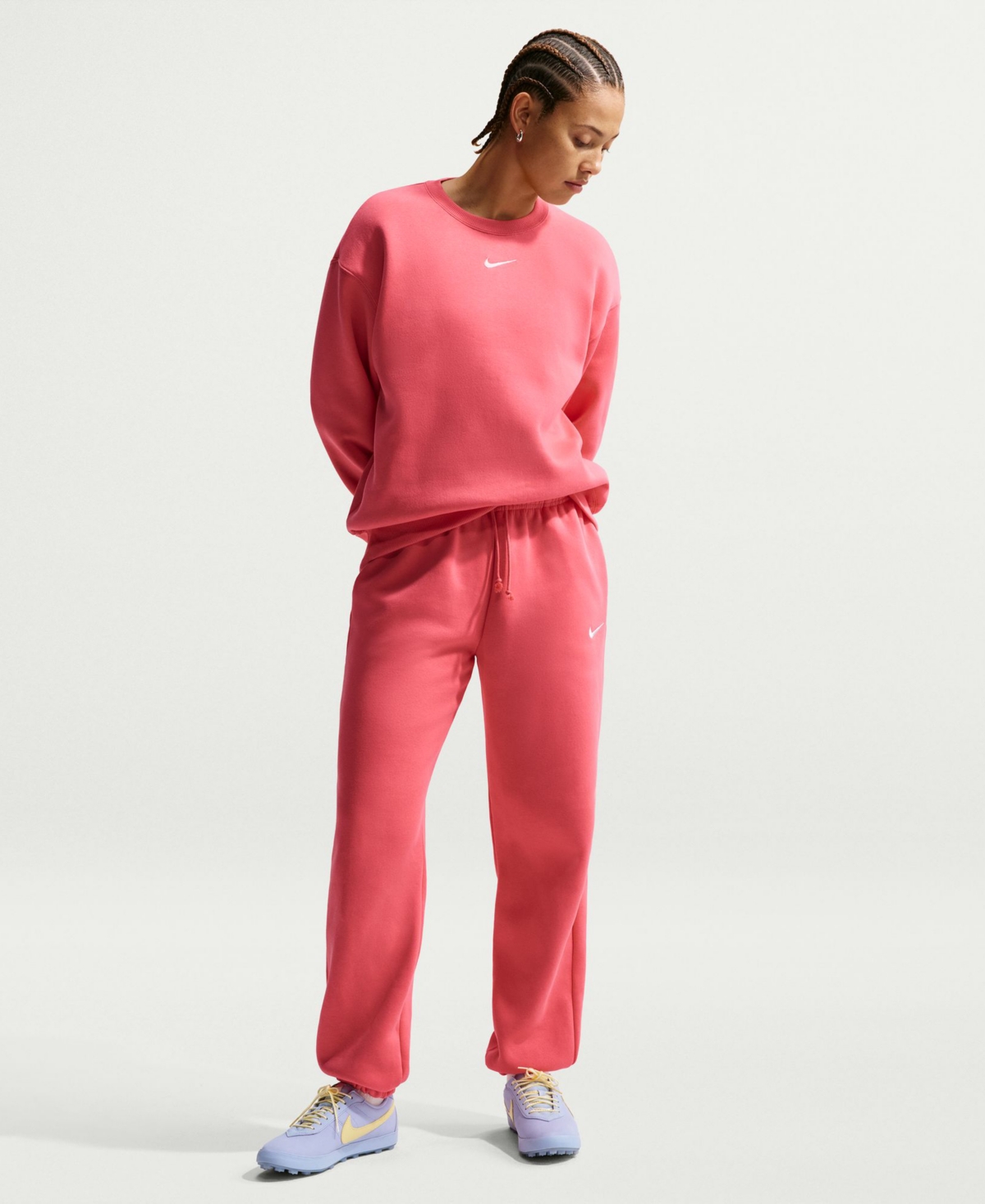 Click here for Nike Sportswear Womens Phoenix Fleece High-Rise Ov... prices