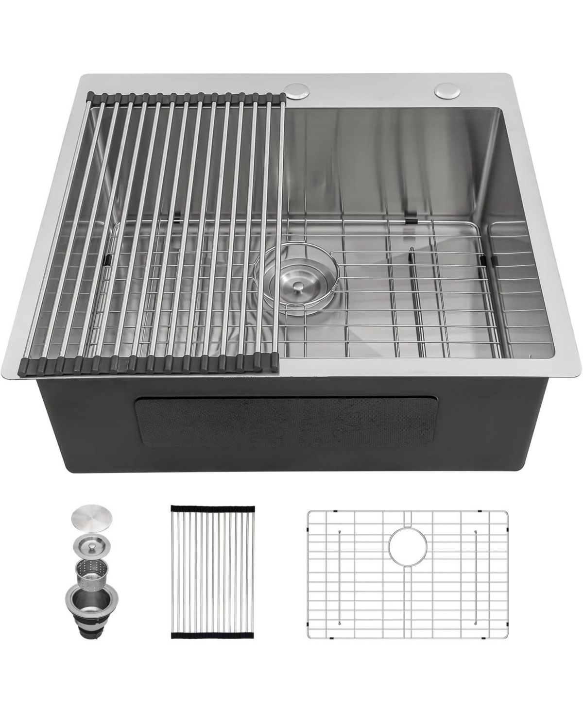 Click here for BusDays 25x22 Drop In Kitchen Sink Pull-Out Faucet... prices